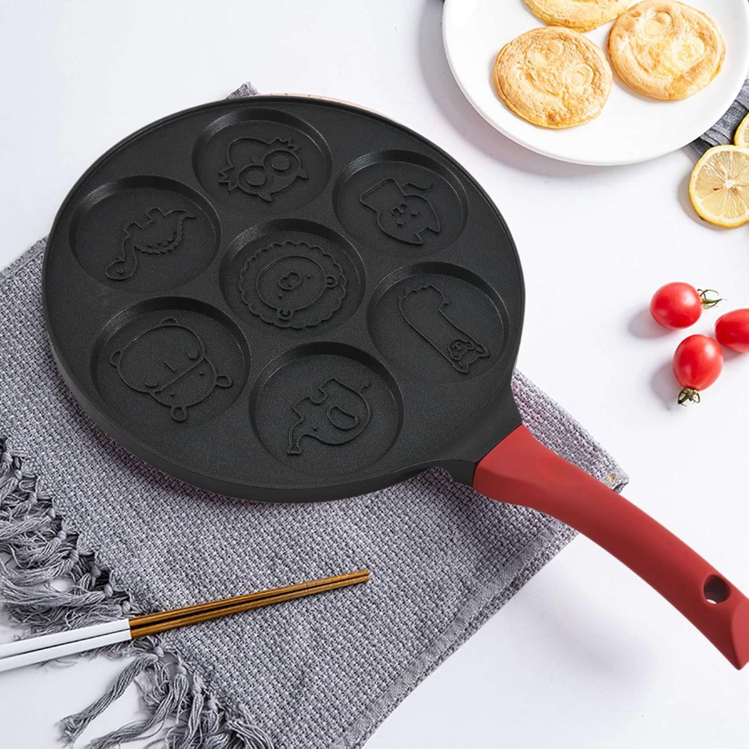 Non-Stick Animal Pancake Pan With Ergonomic Handle – Harrison & Clark